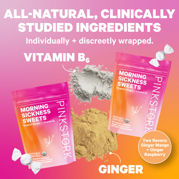 Pink Stork Morning Sickness Bundle: Organic Support for Occasional Nausea